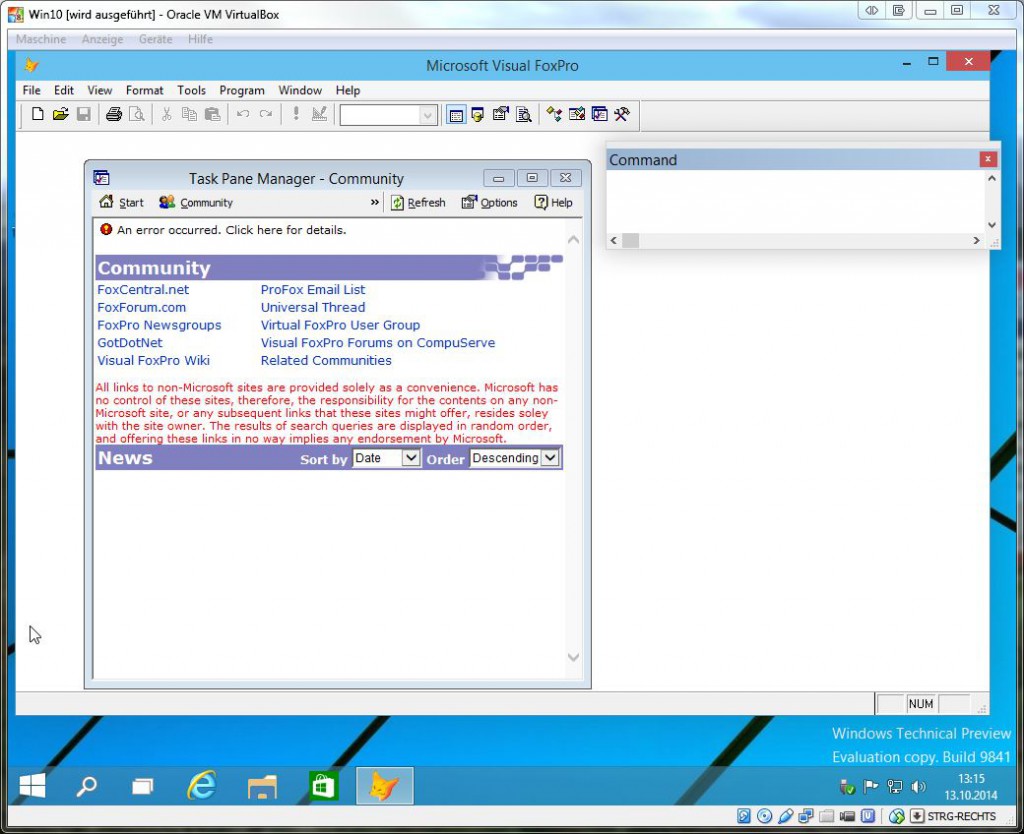 Visual FoxPro und Windows 10 | EDV-Beratung Kunzelmann